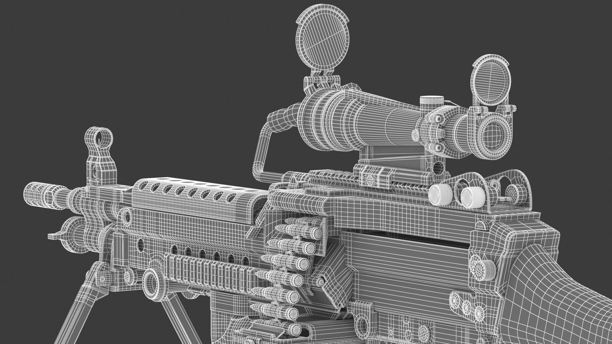 M249 Light Machine Gun 3D model | CGTrader