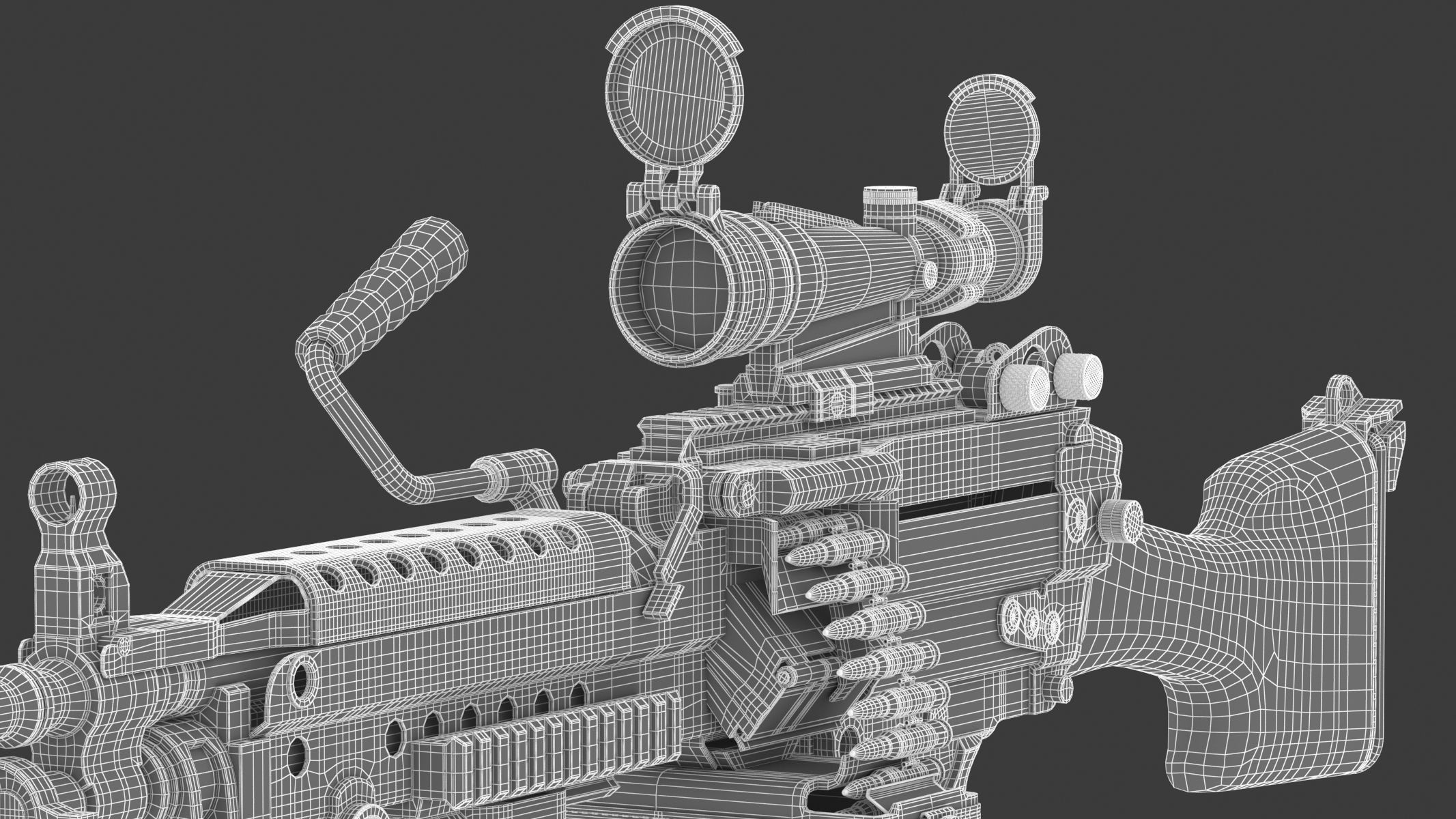 M249 Light Machine Gun 3D model | CGTrader