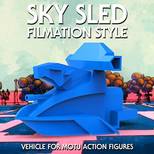 SKY SLED FILMATION MOTU 3D model 3D printable | CGTrader