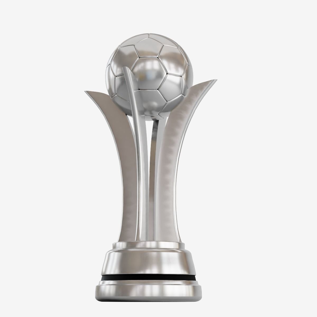 Silver Football Cup 3D model | CGTrader
