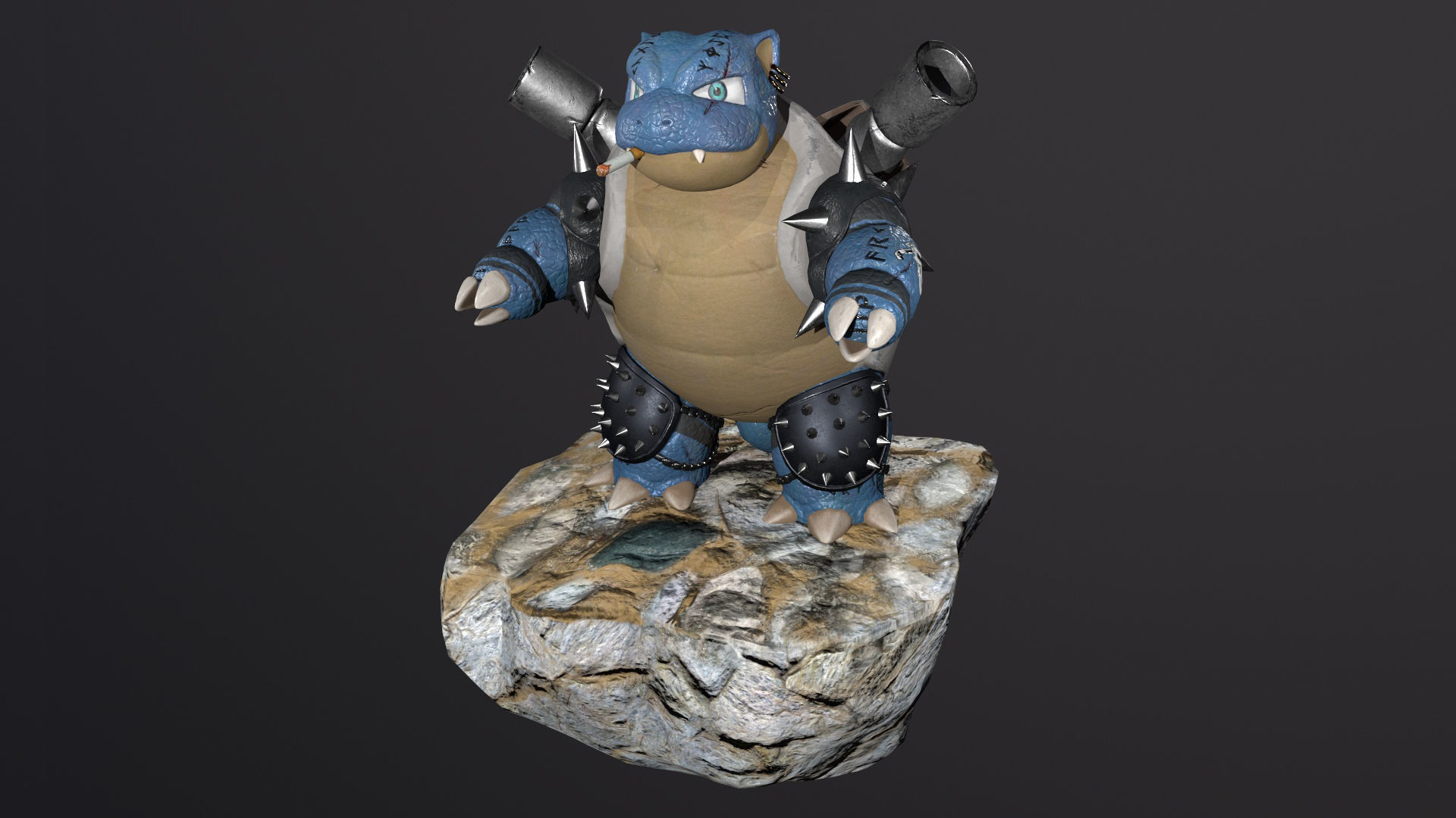 3D model Battle Blastoise VR / AR / low-poly | CGTrader