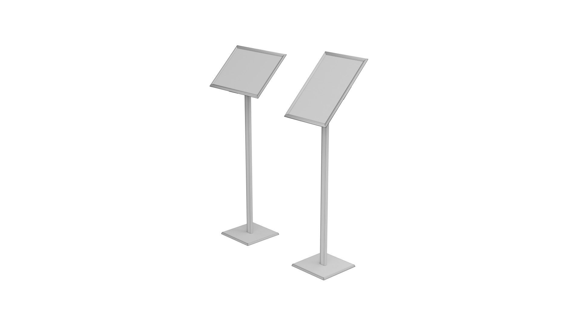 Standard A3 Poster Stand 3D model | CGTrader