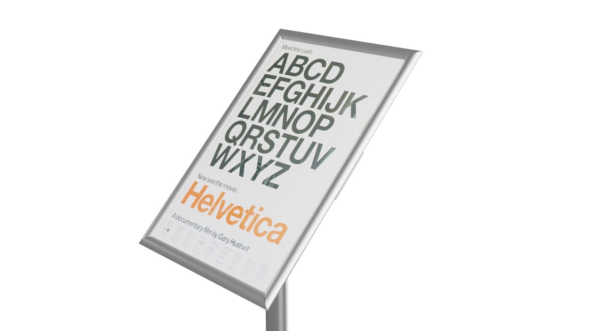 Standard A3 Poster Stand 3D model | CGTrader