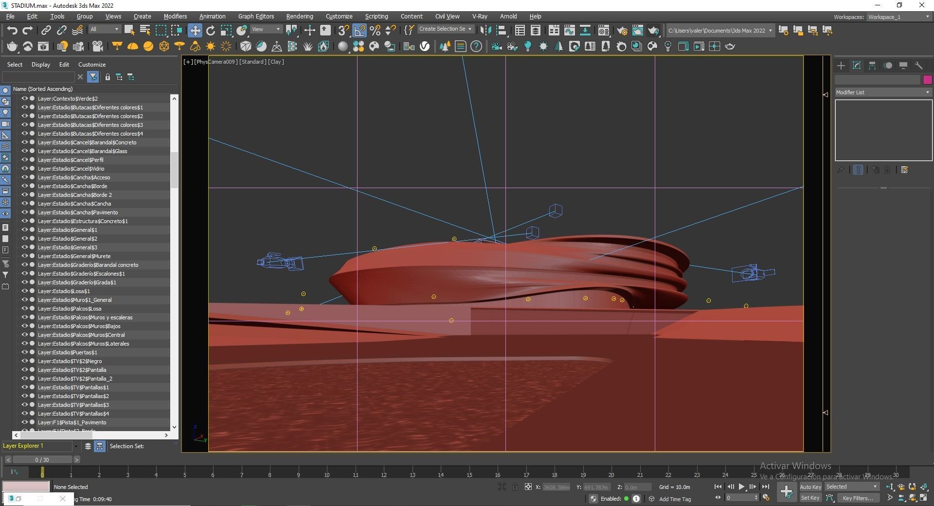 Stadium and sports complex 3D model | CGTrader