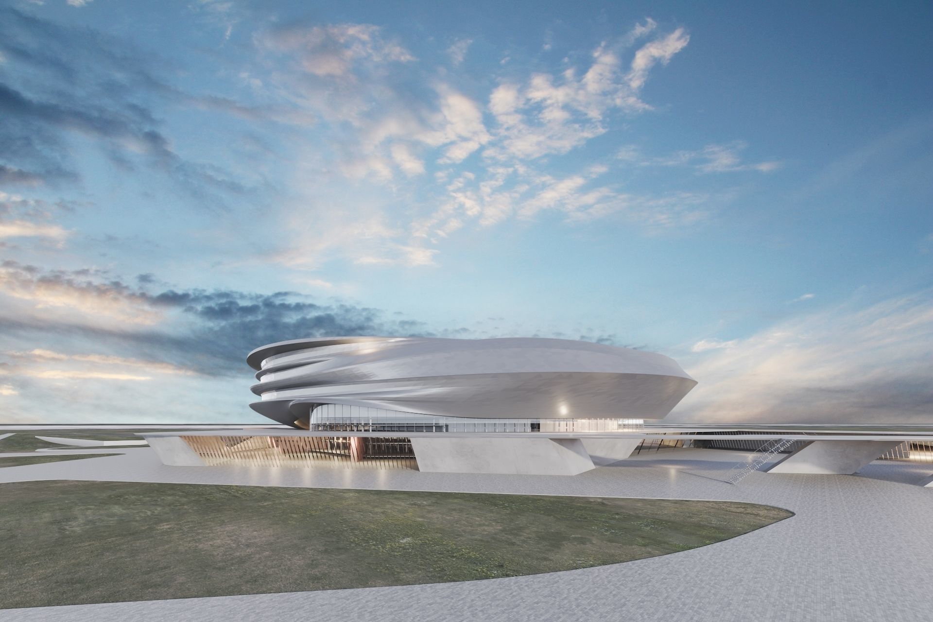 Stadium and sports complex 3D model | CGTrader