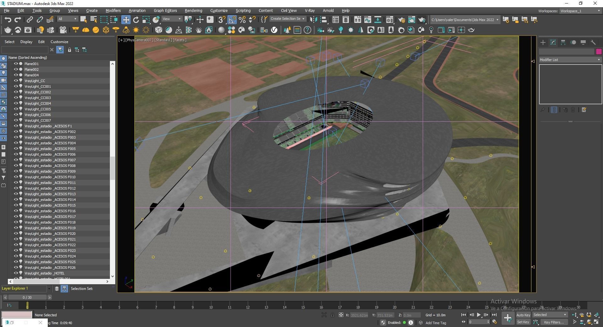 Stadium and sports complex 3D model | CGTrader