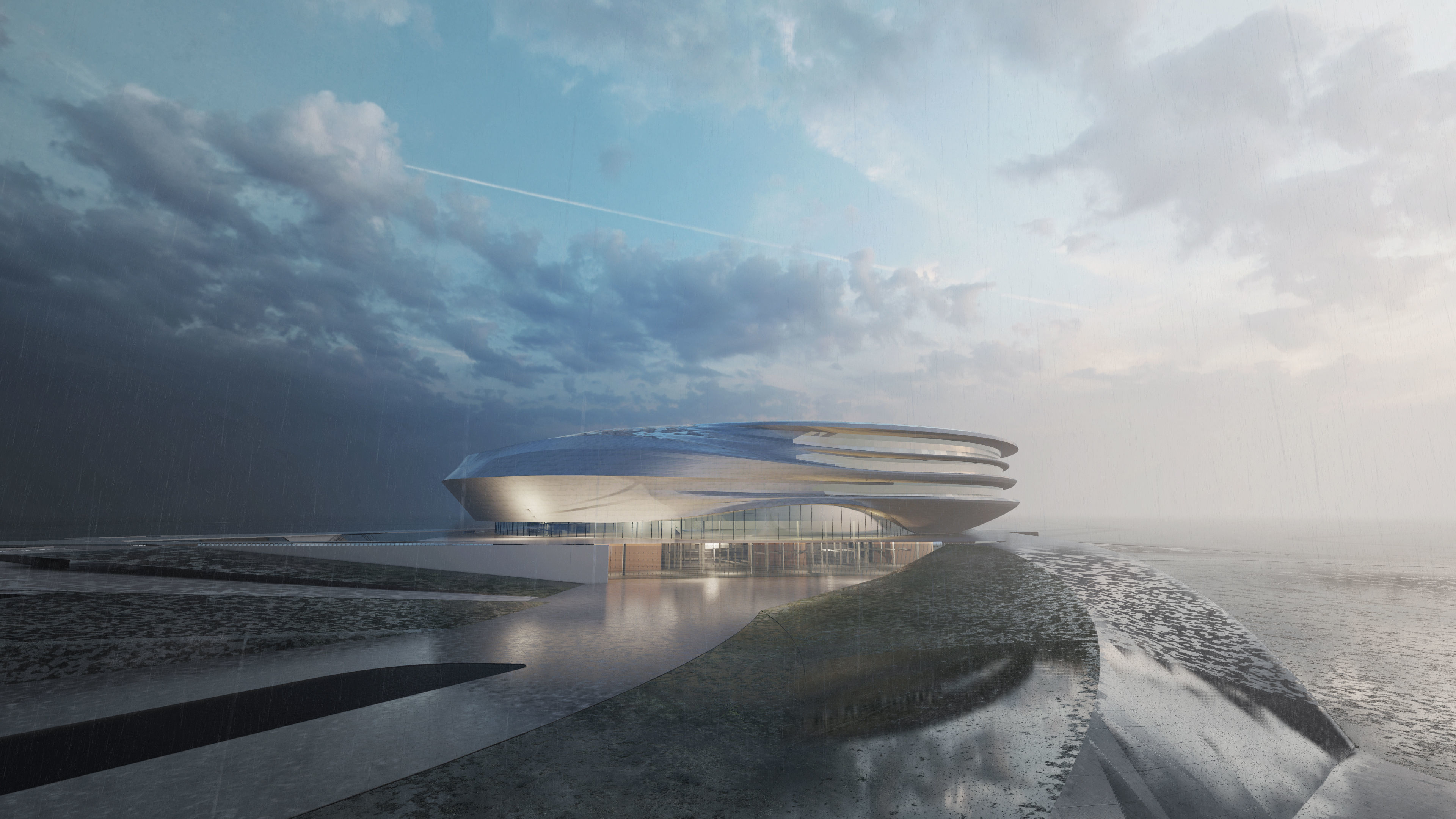 Stadium and sports complex 3D model | CGTrader