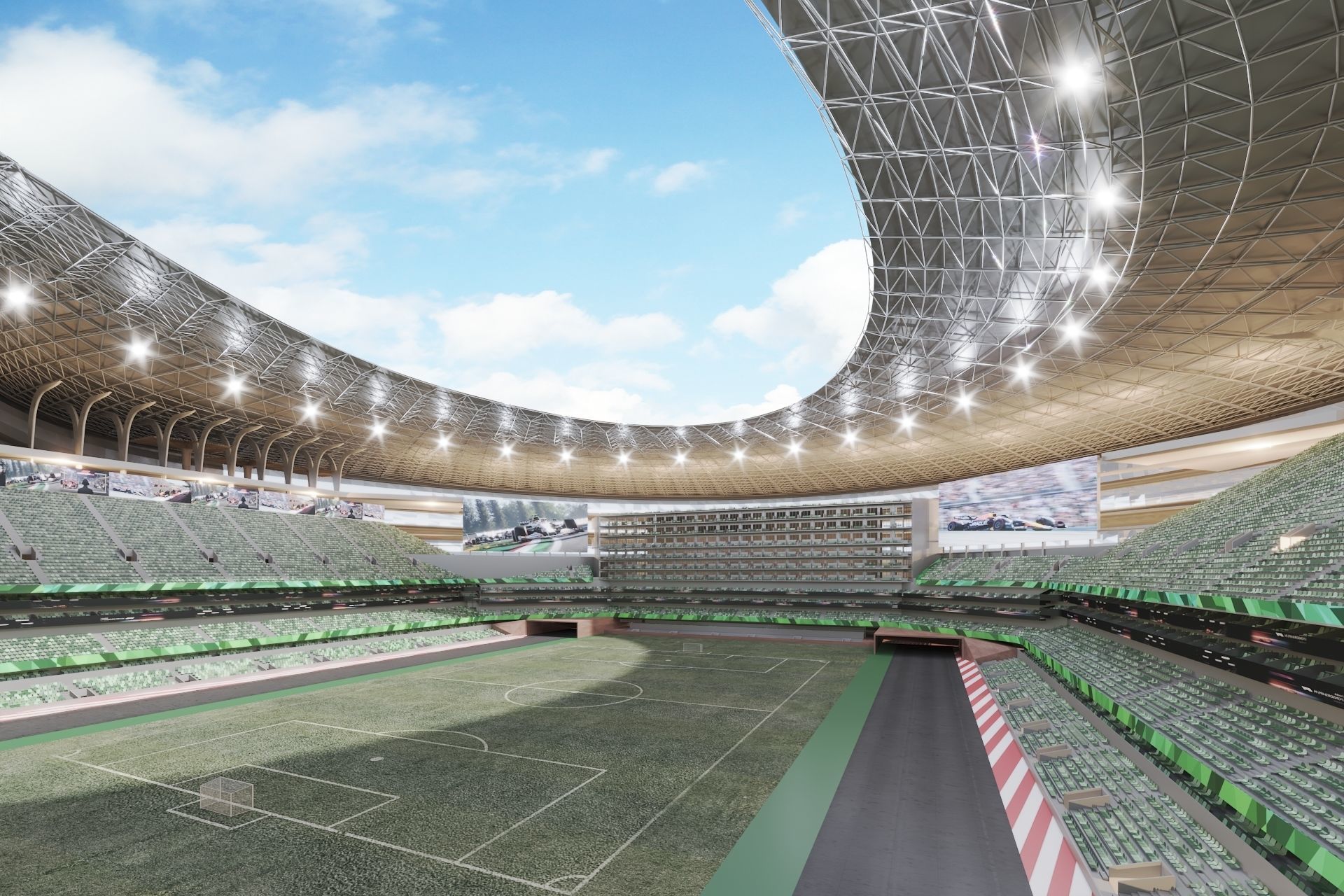 Stadium and sports complex 3D model | CGTrader