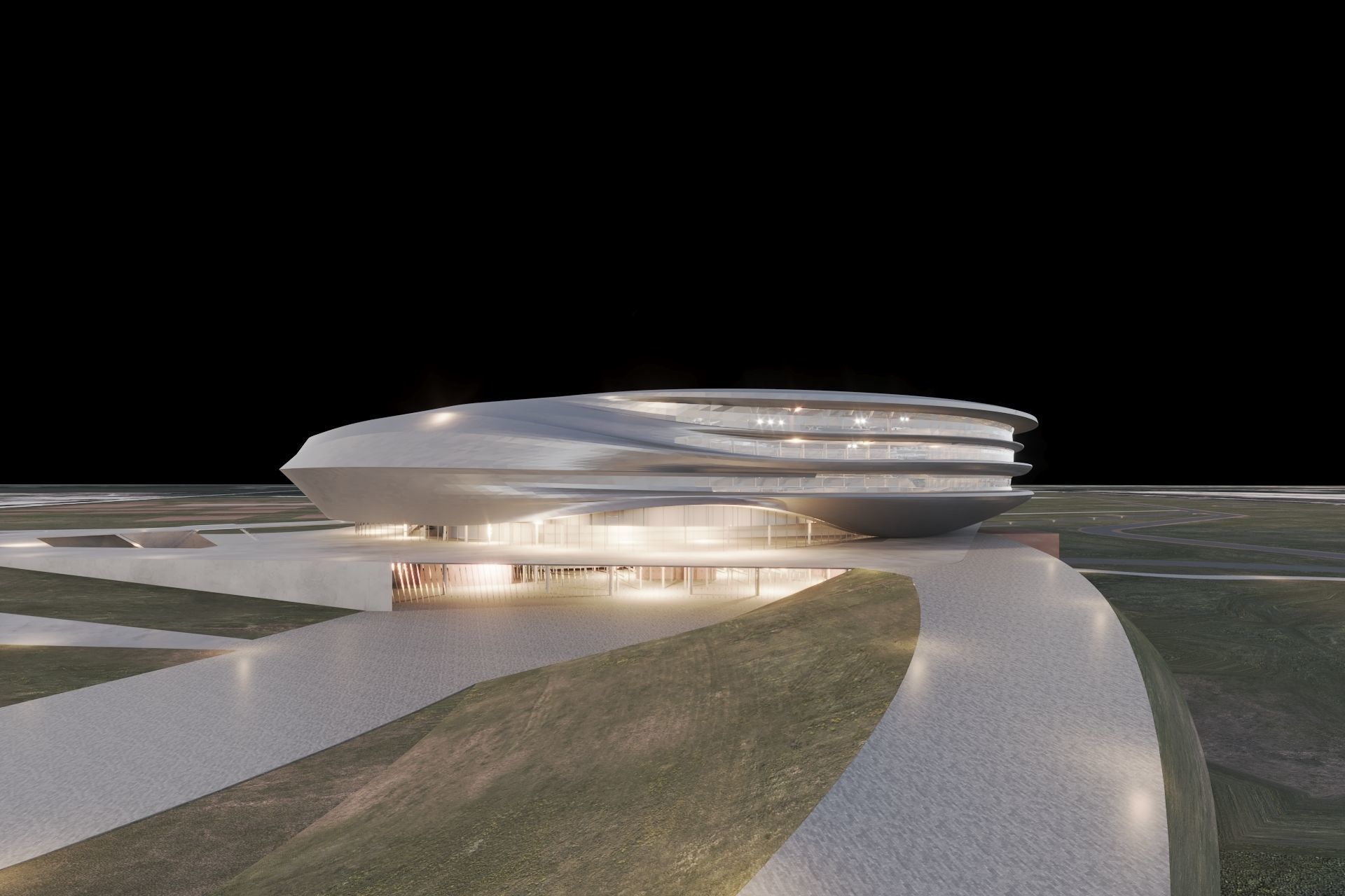 Stadium and sports complex 3D model | CGTrader