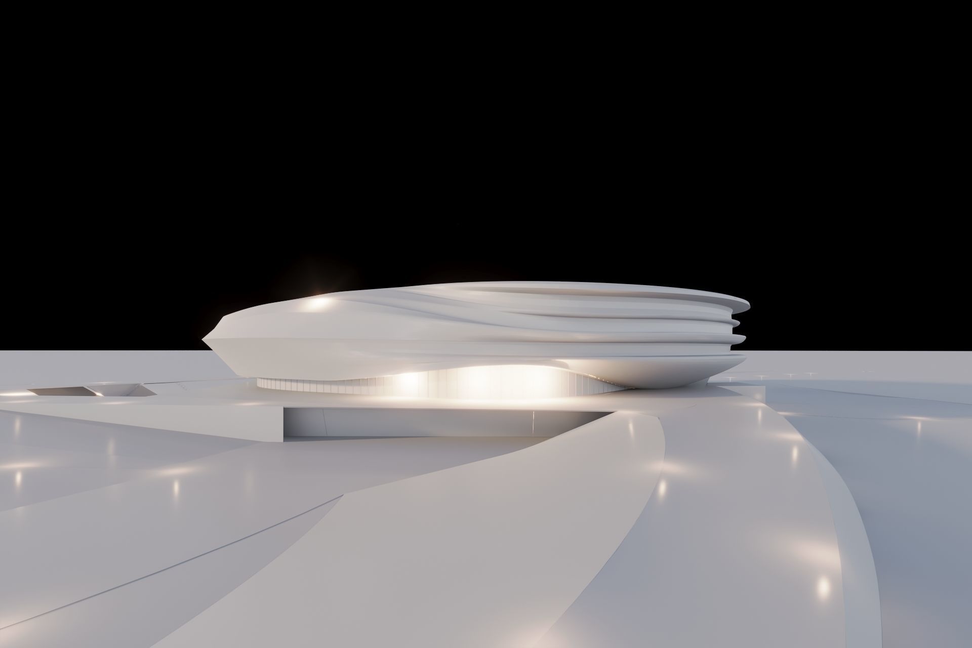 Stadium and sports complex 3D model | CGTrader