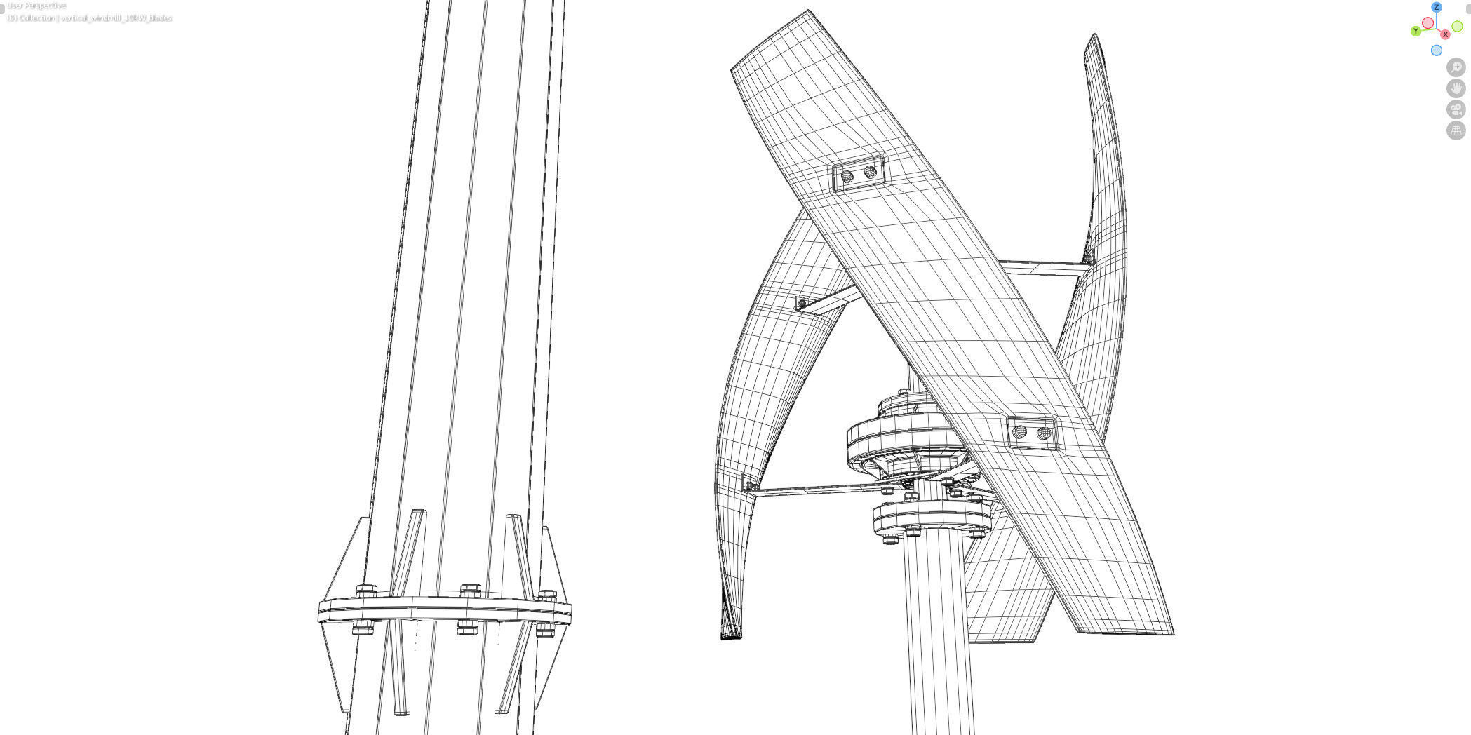 Vertical wind turbines 3D model | CGTrader