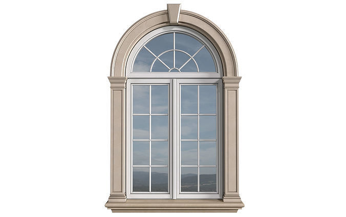 Arched Window in classic style 3D model | CGTrader