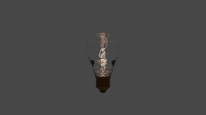 3D model glowing light bulb VR / AR / low-poly | CGTrader