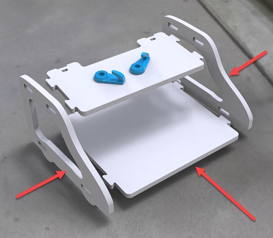 Wireless Wifi Router Storage Organizer 3D model 3D printable | CGTrader