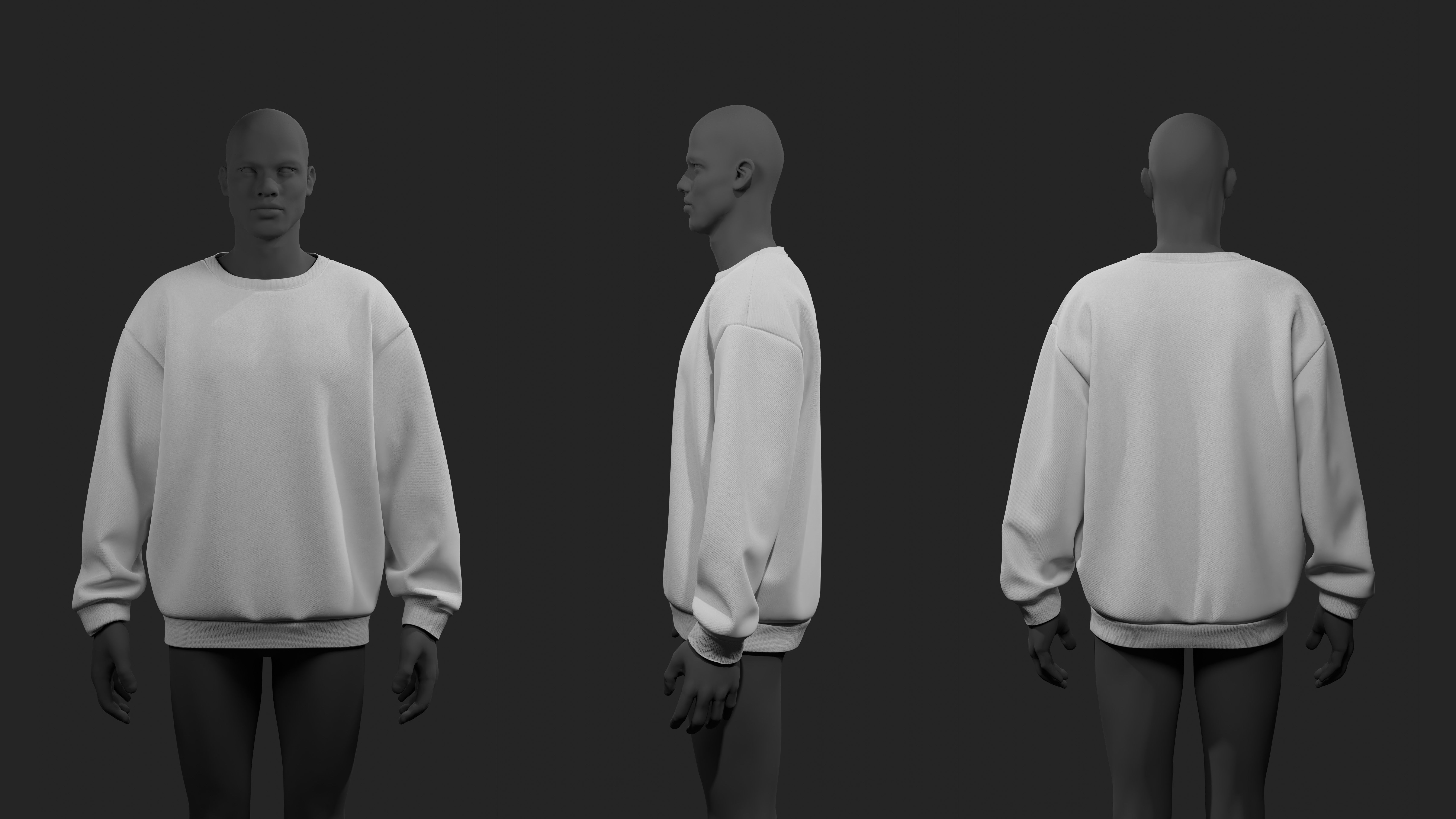 Loose Fit basic clothes pack clo 3d Marvelous Designer 3d model 3D ...