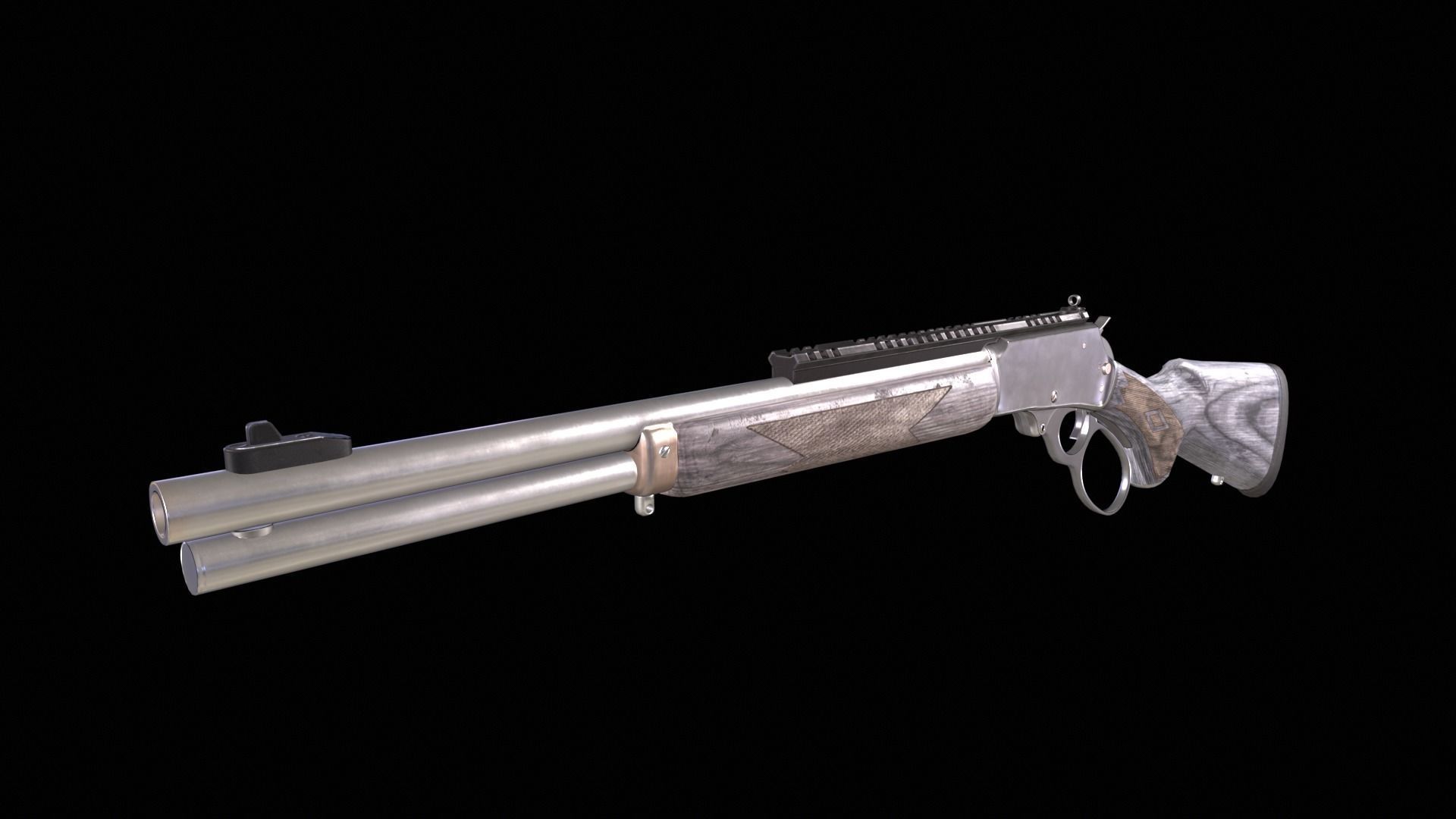 3D model Marlin 1895 SBL Rifle VR / AR / low-poly | CGTrader