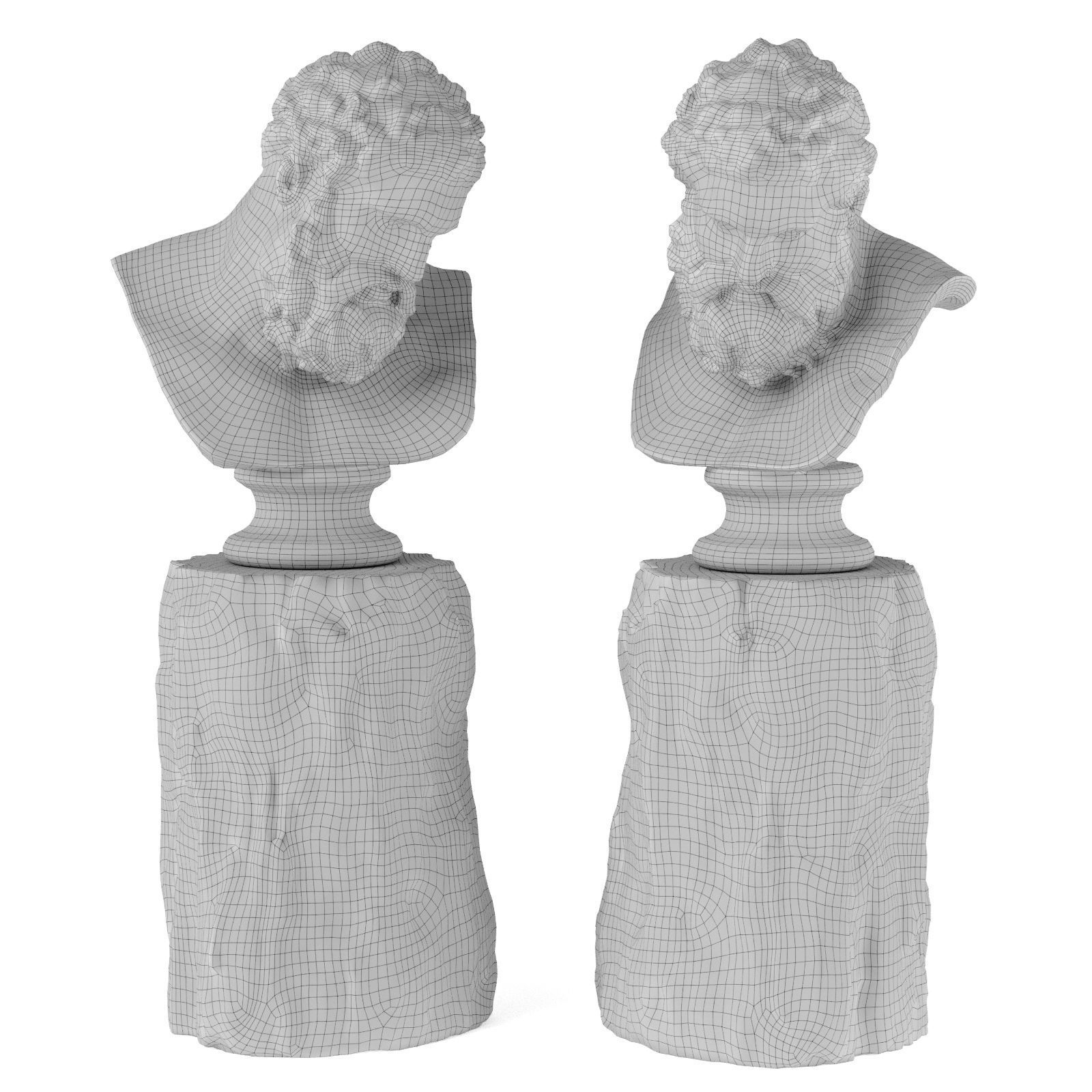 3D model Hercules head sculpture VR / AR / low-poly | CGTrader
