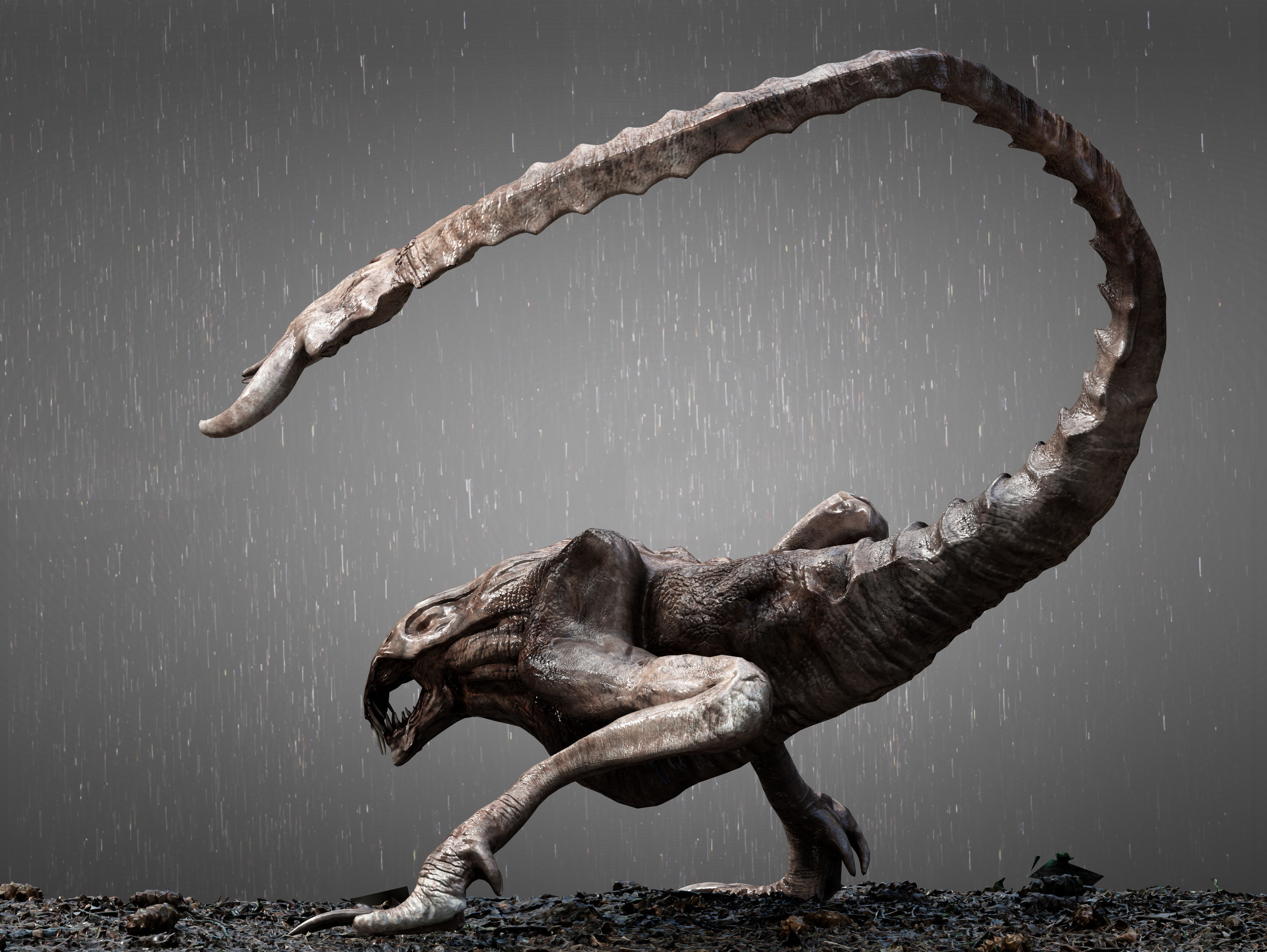 3D model Mud Creature VR / AR / low-poly rigged | CGTrader