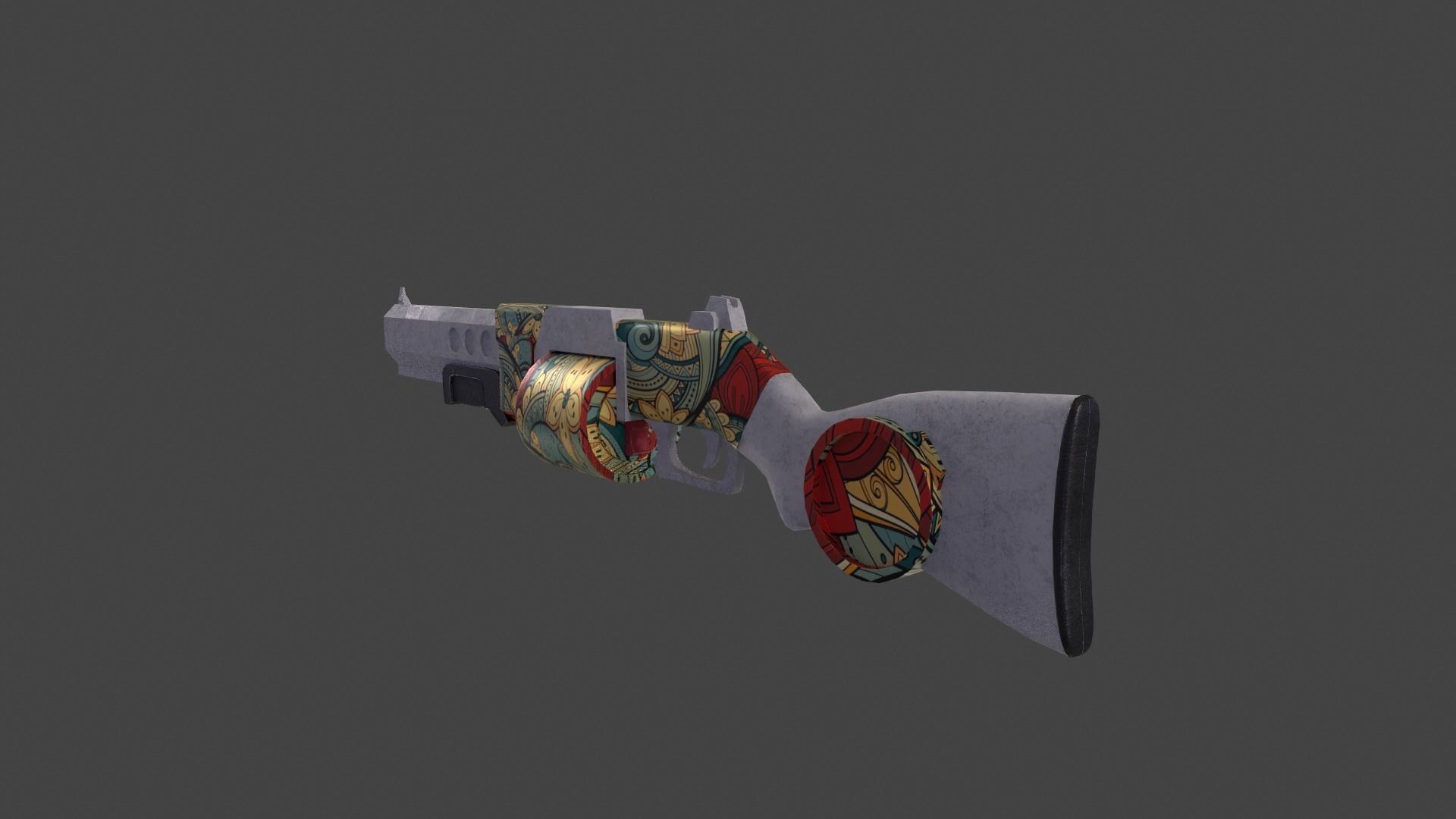 3D model Low-Poly Rifle-Shotgun gun VR / AR / low-poly | CGTrader