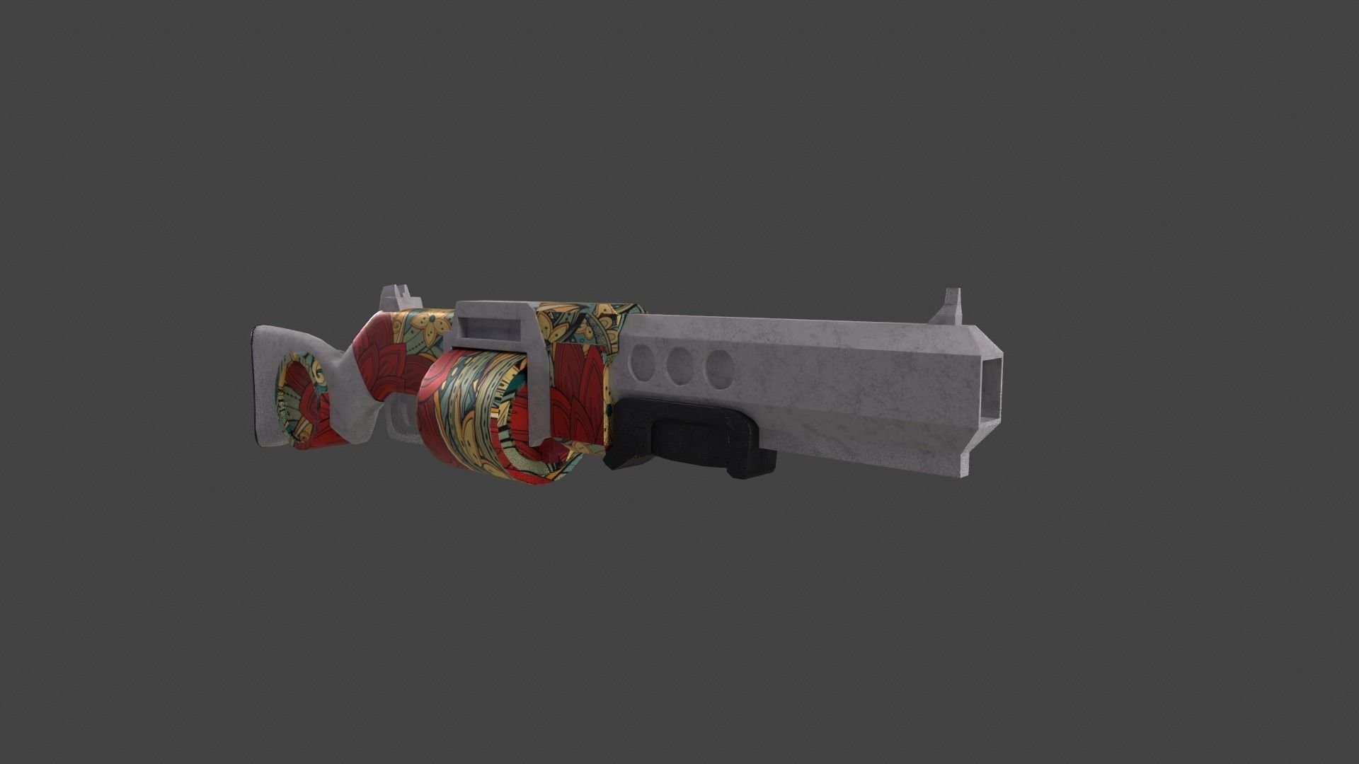 3D model Low-Poly Rifle-Shotgun gun VR / AR / low-poly | CGTrader