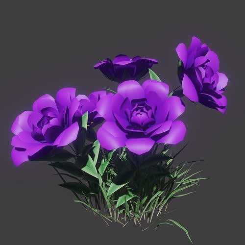 Purple Flower 3D model | CGTrader