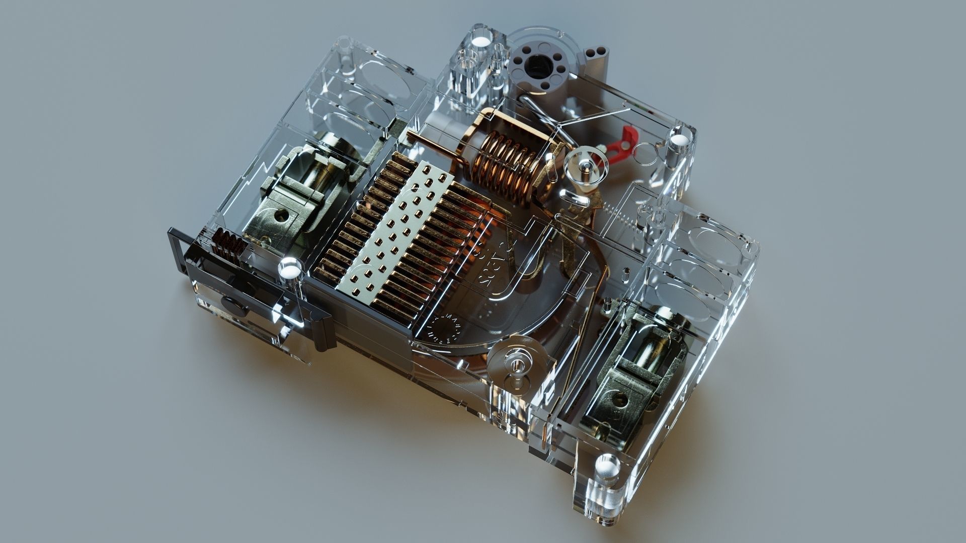 Electrical fuse with detailed internal parts 3D model | CGTrader