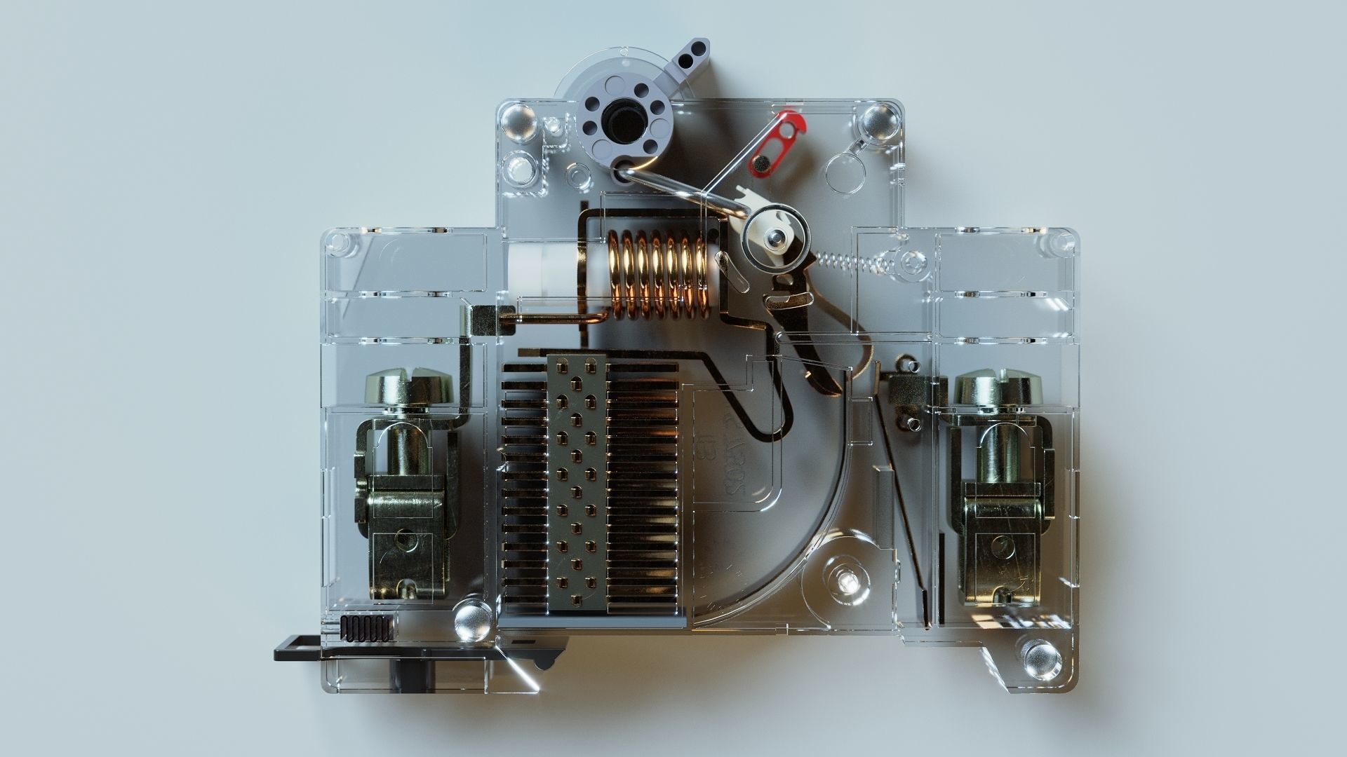 Electrical fuse with detailed internal parts 3D model | CGTrader