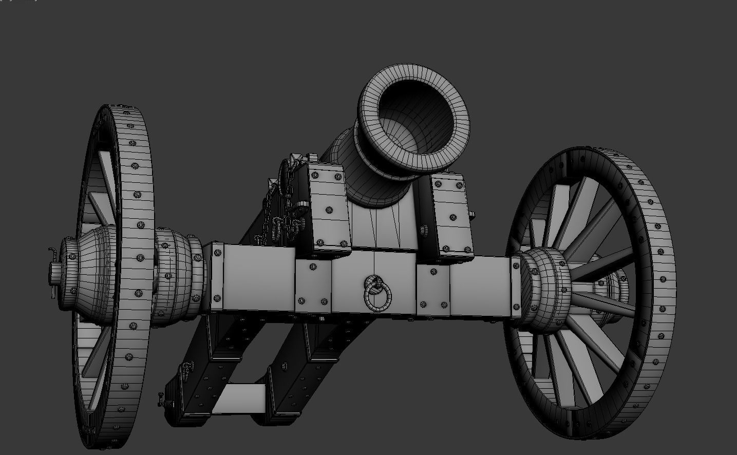 3D model Cannon Bigger Howitzer VR / AR / low-poly | CGTrader
