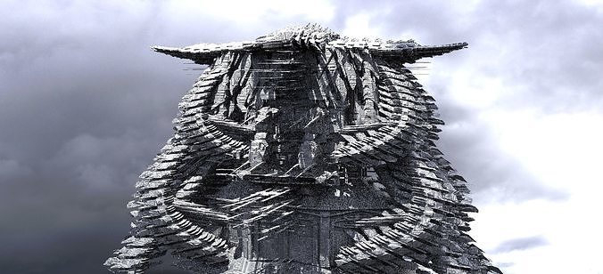 Fusion City Alien Bridge Aliens Inspired 3D model | CGTrader