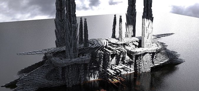 Energy Core Towers Kit bash 3D model | CGTrader