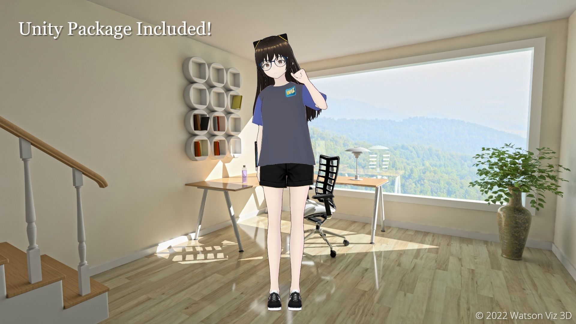 3D model Anya Hair Pins For VTubers VR / AR / low-poly | CGTrader