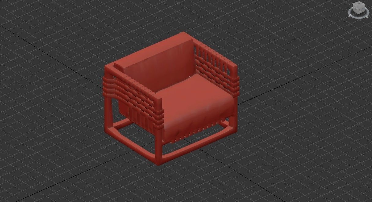 Webbing Armchair 3D model | CGTrader
