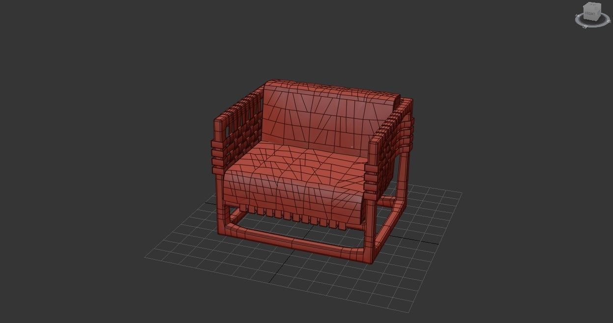 Webbing Armchair 3D model | CGTrader