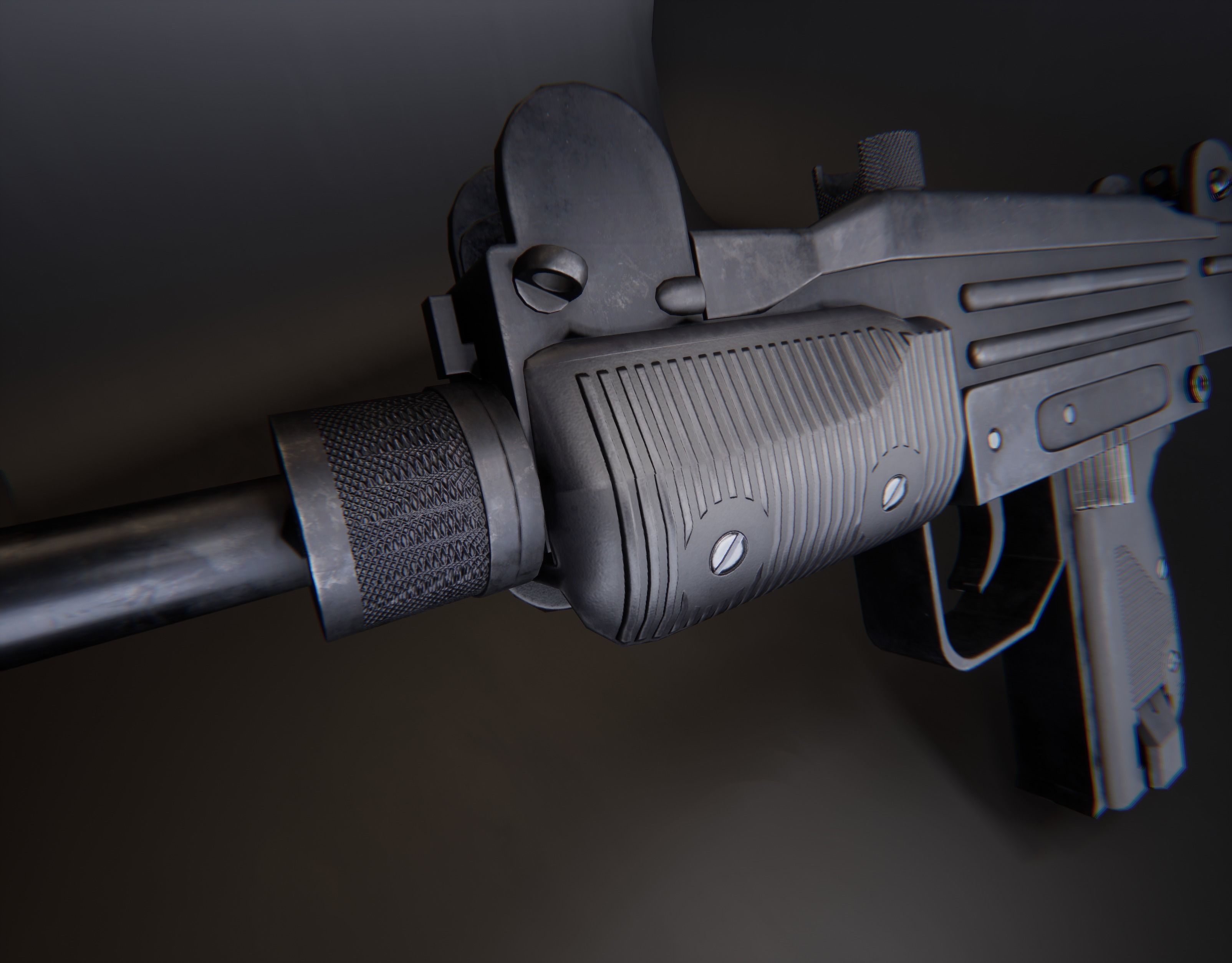 3D model AAA Micro Uzi Game Ready PBR VR / AR / low-poly | CGTrader