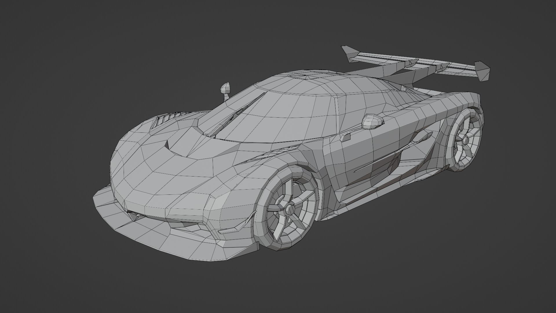 3D model Koenigsegg Jesko VR / AR / low-poly | CGTrader