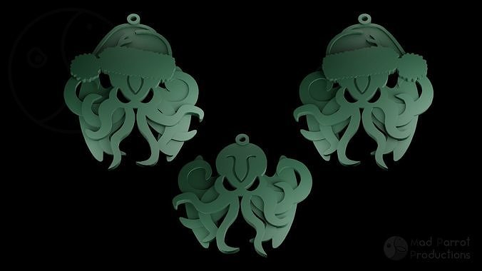 Cthulhu Christmas Tree Decoration 3D model 3D printable | CGTrader
