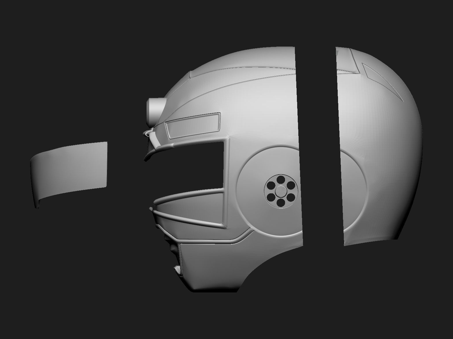 POWER RANGER Turbo - Carranger Red Helmet 3D model 3D printable | CGTrader