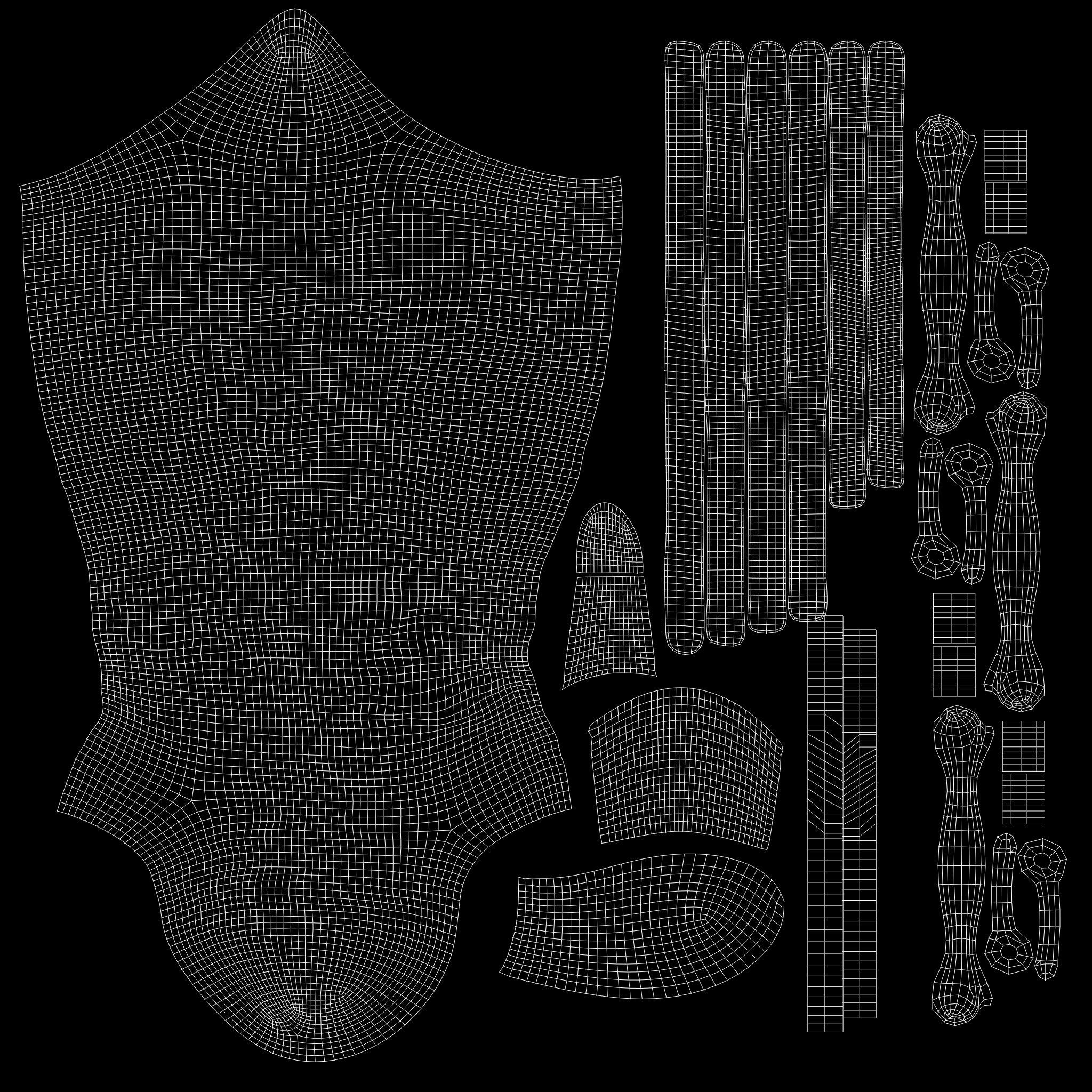 3D model Medieval Fantasy Archer Outfit Top Pants Boots Gloves VR / AR ...