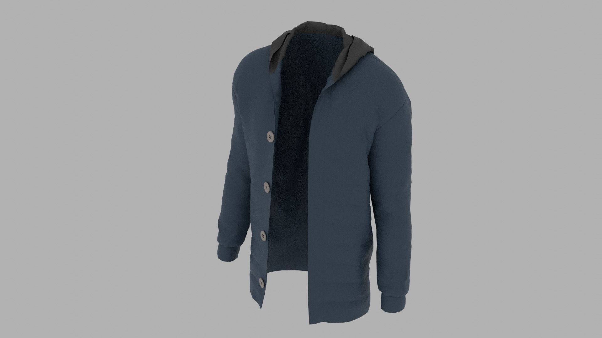 3D model Jacket hooded coat VR / AR / low-poly | CGTrader