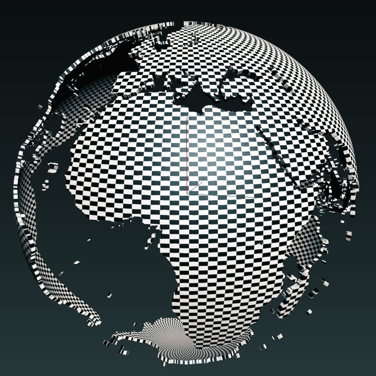earth continents globe 3D Model 3D model | CGTrader