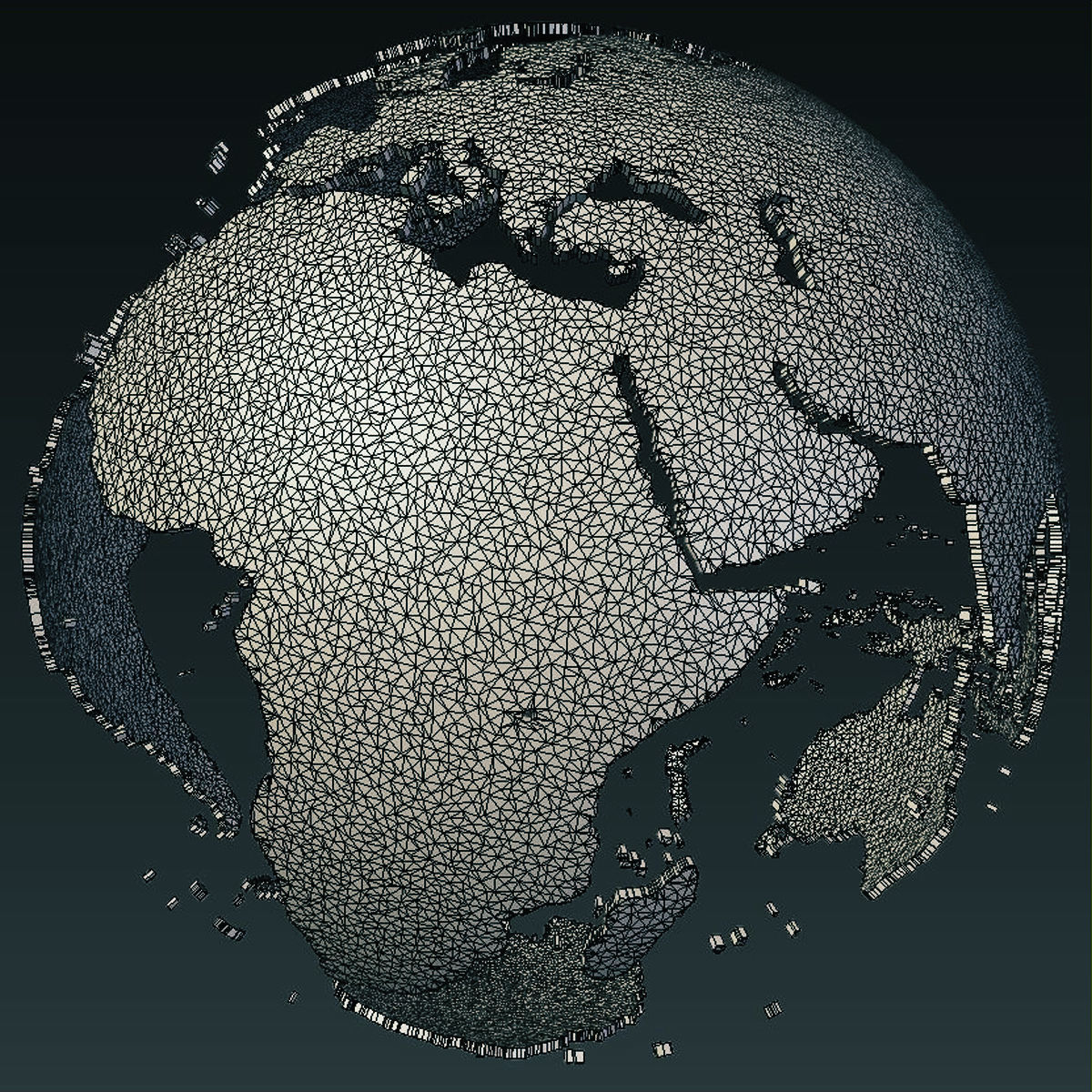 earth continents globe 3D Model 3D model | CGTrader