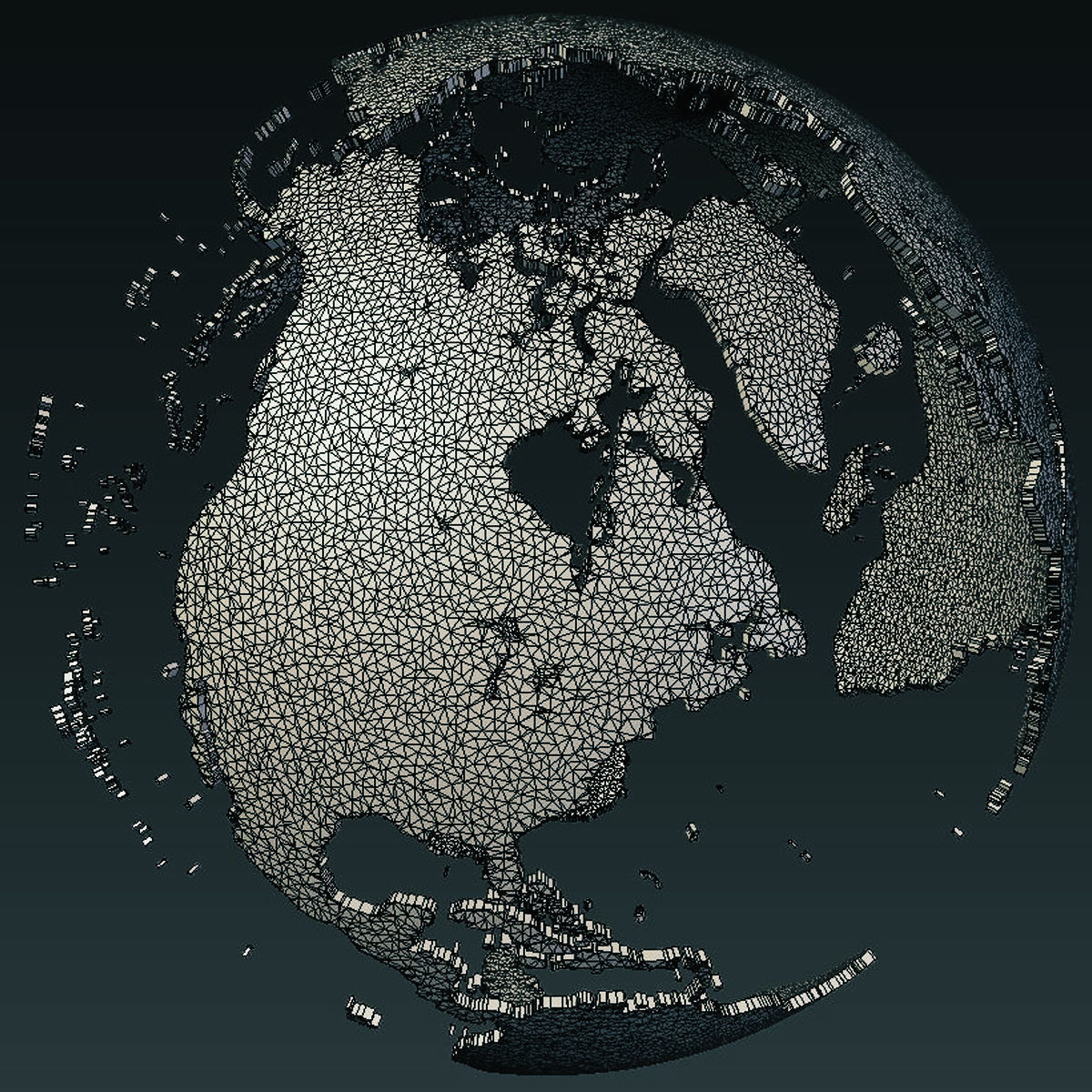 earth continents globe 3D Model 3D model | CGTrader