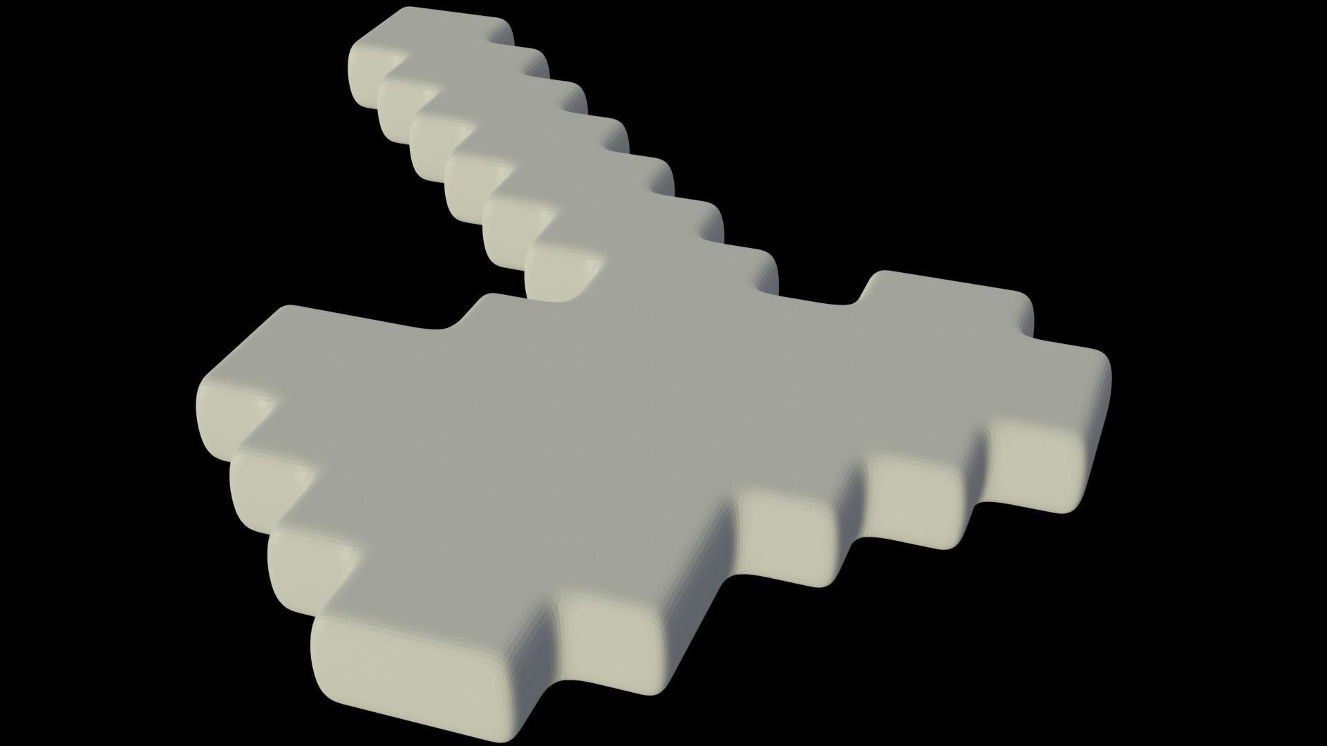 Minecraft Printable Axe 3D model 3D printable | CGTrader