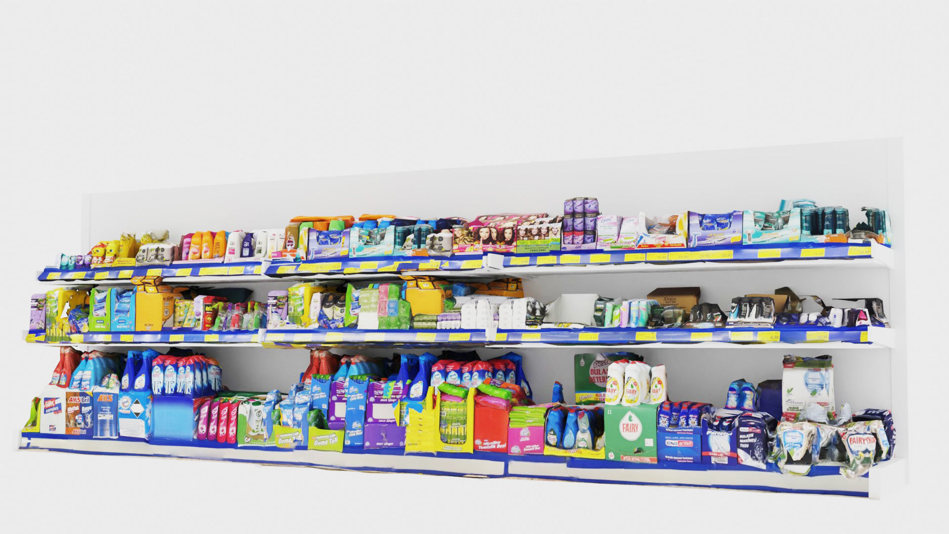 3D model Market Shelves VR / AR / low-poly | CGTrader