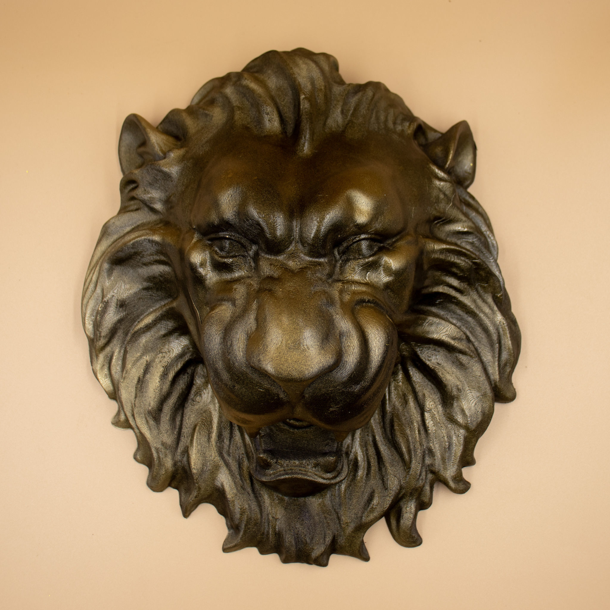 Lion Face Wall Art 3D model 3D printable | CGTrader
