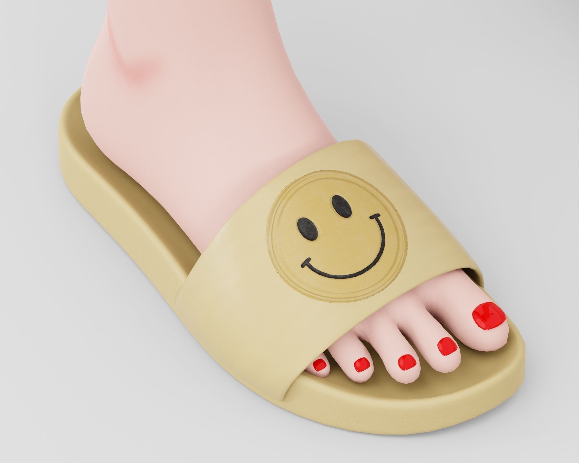 3D model Shoes - Slipper Bundle 02 - VRChat Accessories VRC VR / AR ...