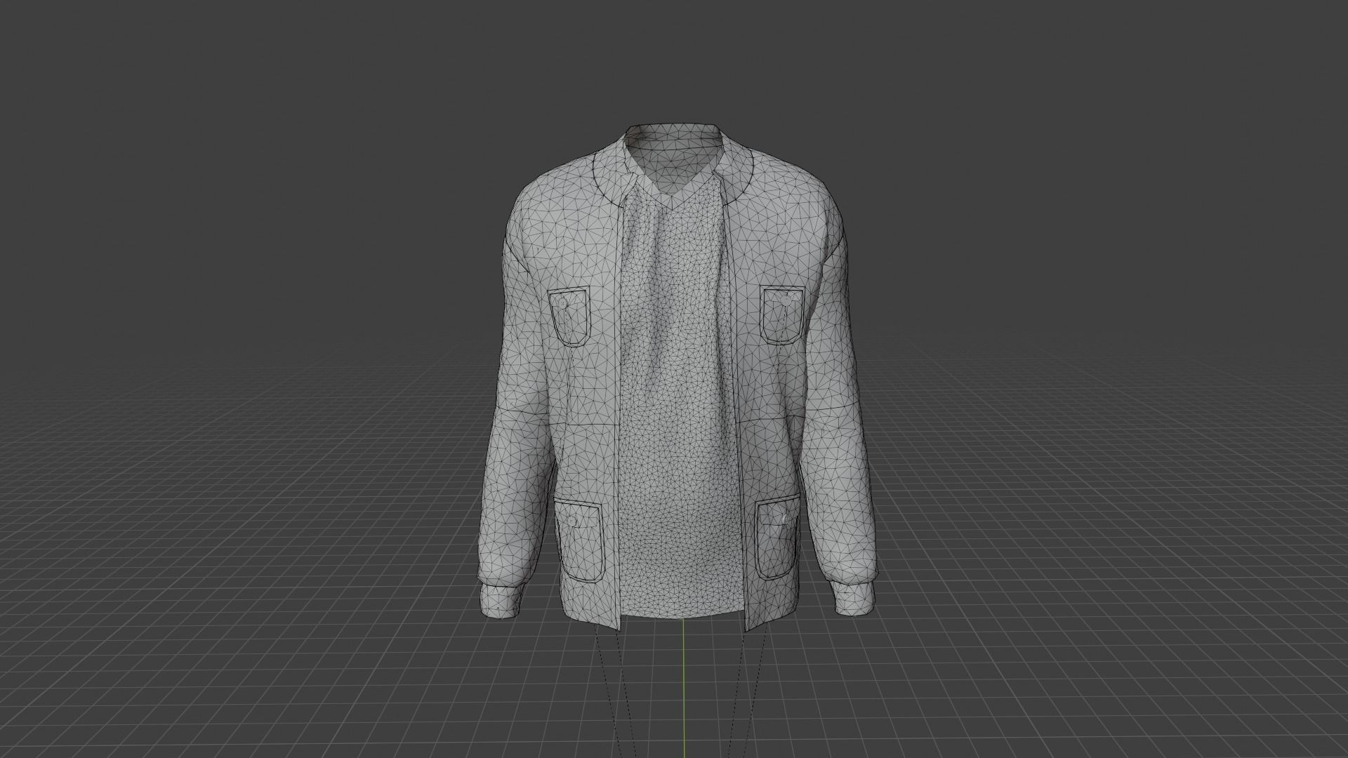 3D model Jacket cardigan VR / AR / low-poly | CGTrader