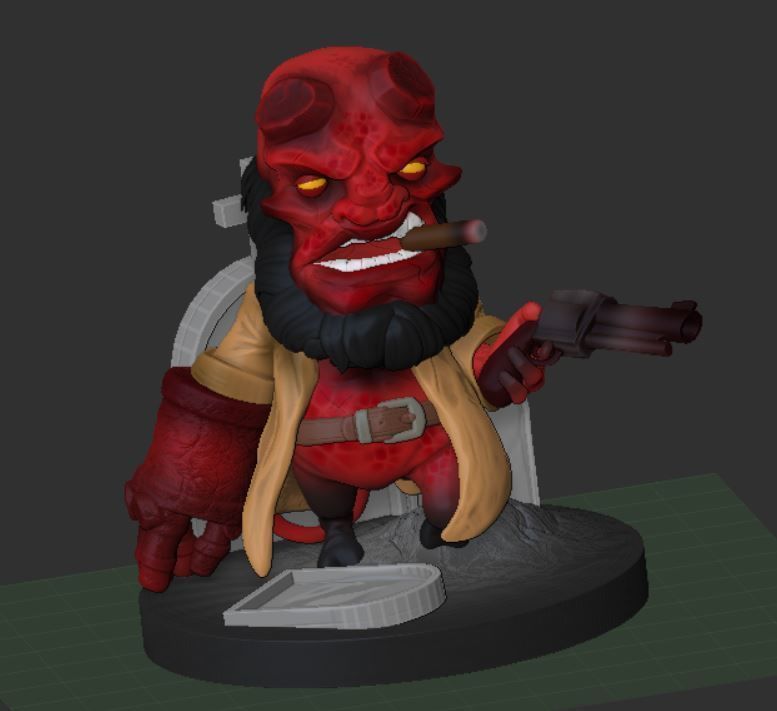 Hellboy - FanArt - 3D Sculpt - Fbx-Stl-OBJ 3D model 3D printable | CGTrader