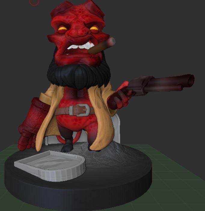 Hellboy - FanArt - 3D Sculpt - Fbx-Stl-OBJ 3D model 3D printable | CGTrader