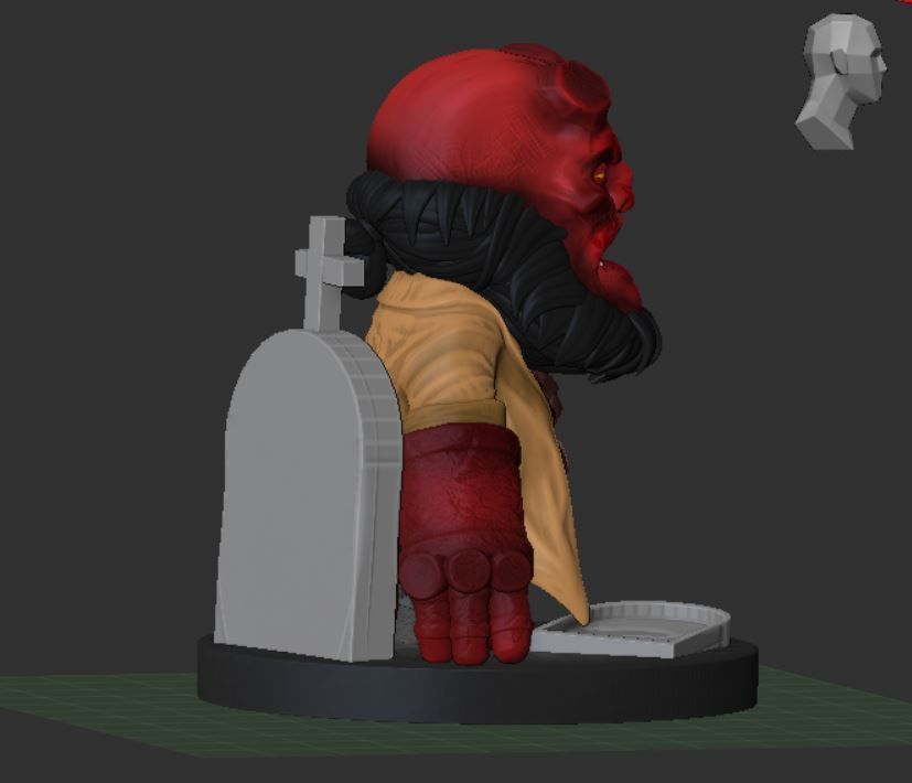 Hellboy - FanArt - 3D Sculpt - Fbx-Stl-OBJ 3D model 3D printable | CGTrader
